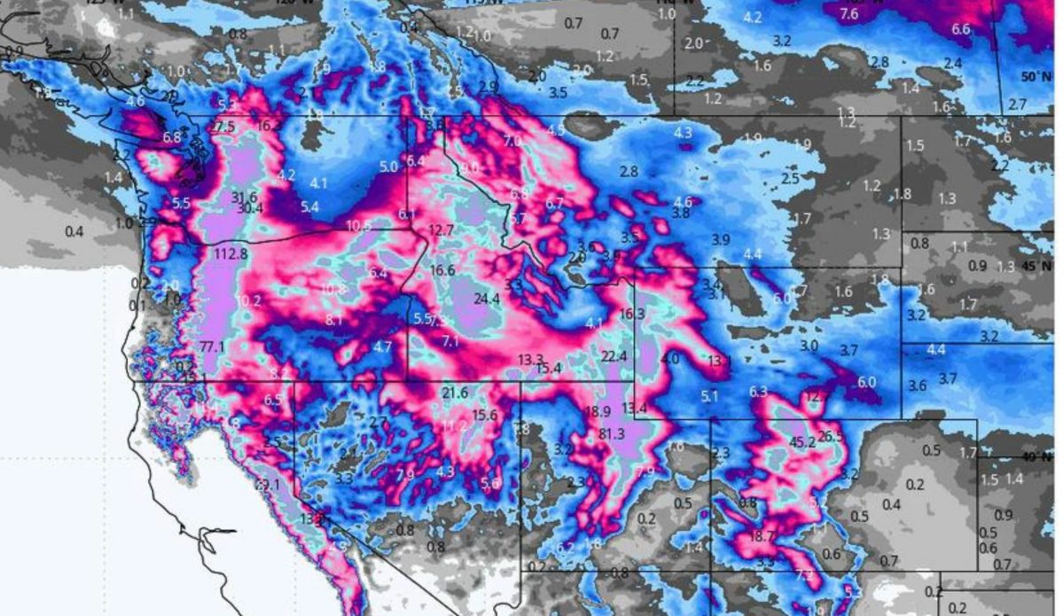 Forecast Calls for 100+ Inches of Snow Headed to Utah