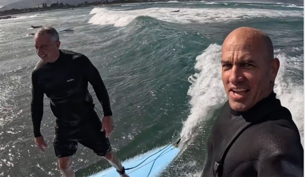 Kelly Slater and RFK Jr. Went Surfing Together In Hawaii