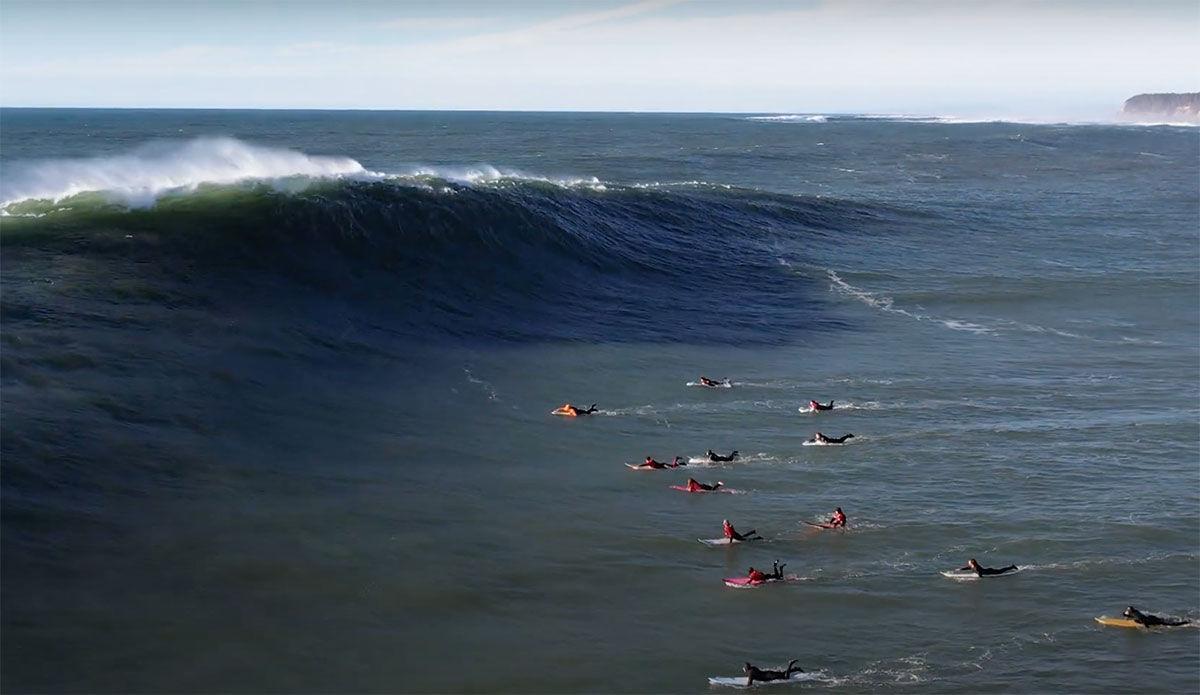 Huge Maverick's Bomb Sends Lineup Scratching for the Horizon