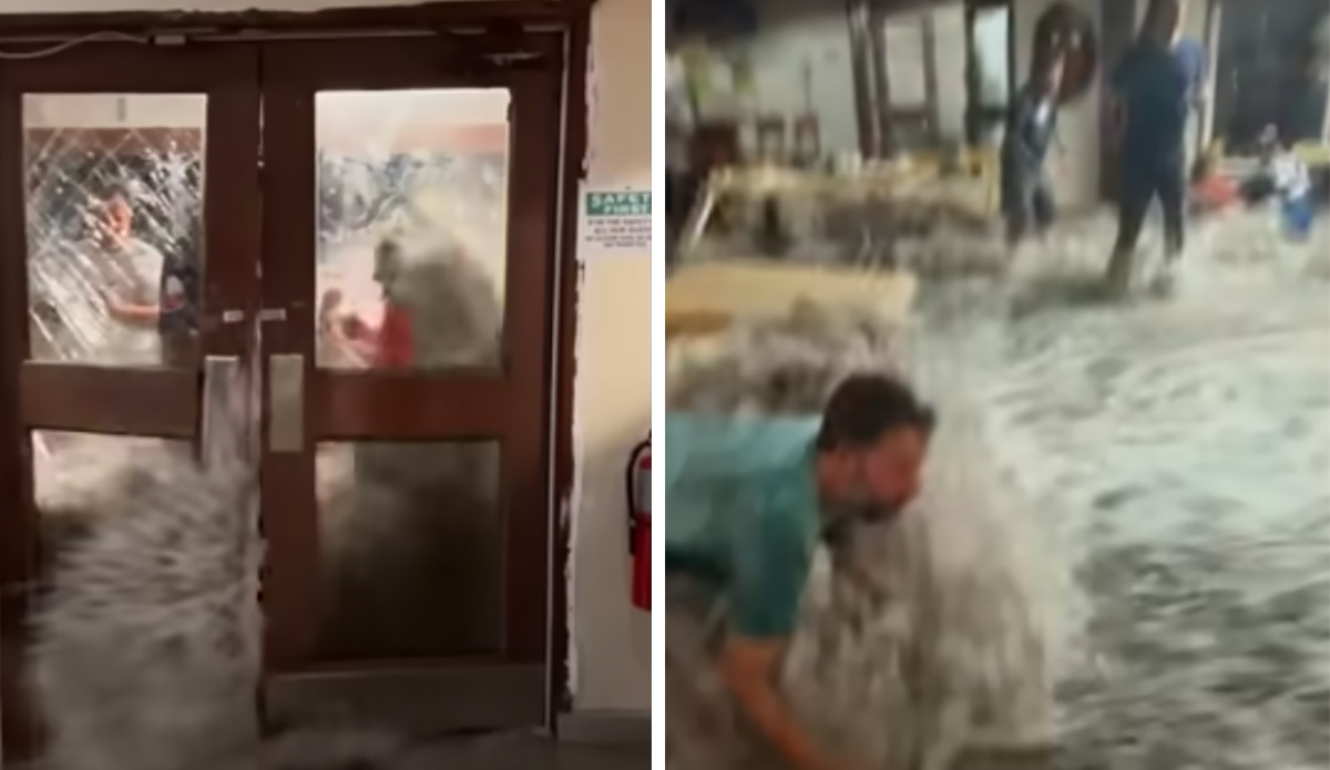 Terrifying Footage Emerges of Rogue Waves Smashing Army Base in ...