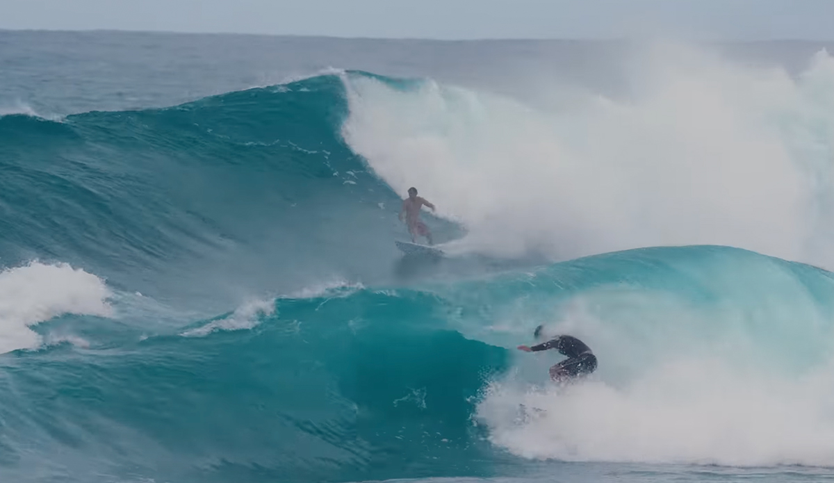 Koa Rothman Surfs Tricky Haleiwa with John John and Nathan Florence