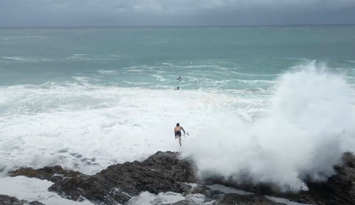 Snapper Rocks Jump Offs and Firing Waves With Parko and Mick Fanning