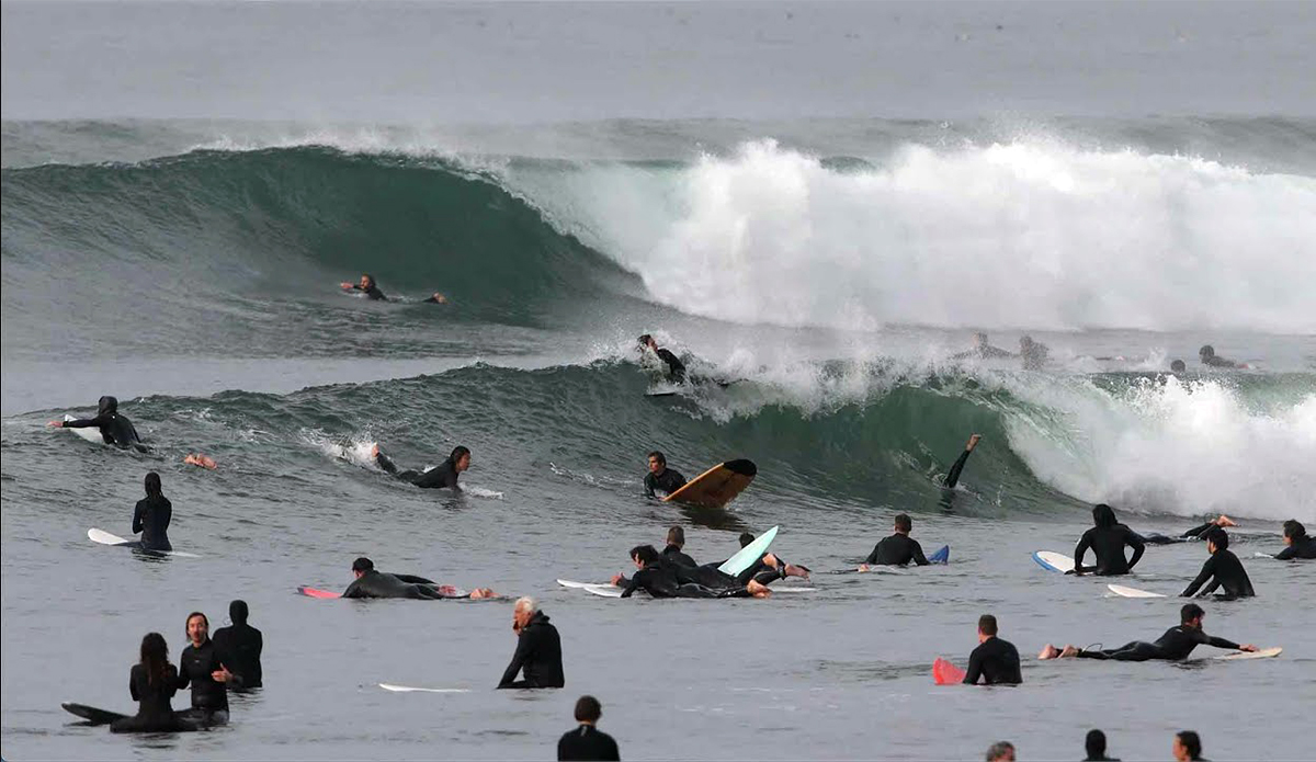 The Beauty and Chaos of Surfing Malibu During the First South Swell of ...