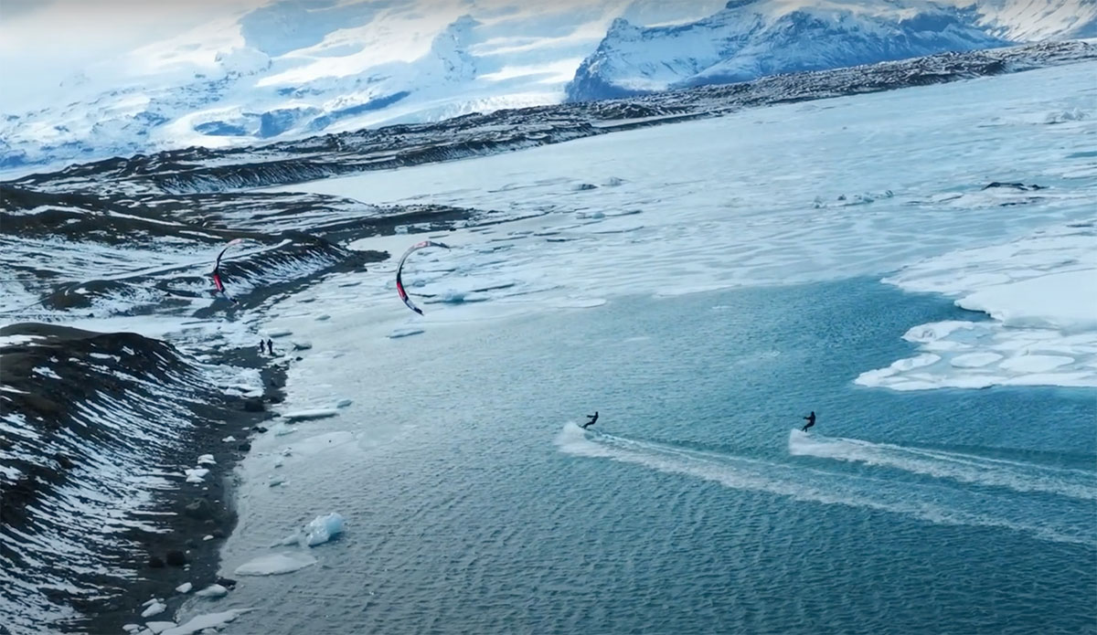 The Sickos Went Iceberg Kitesurfing in the Arctic