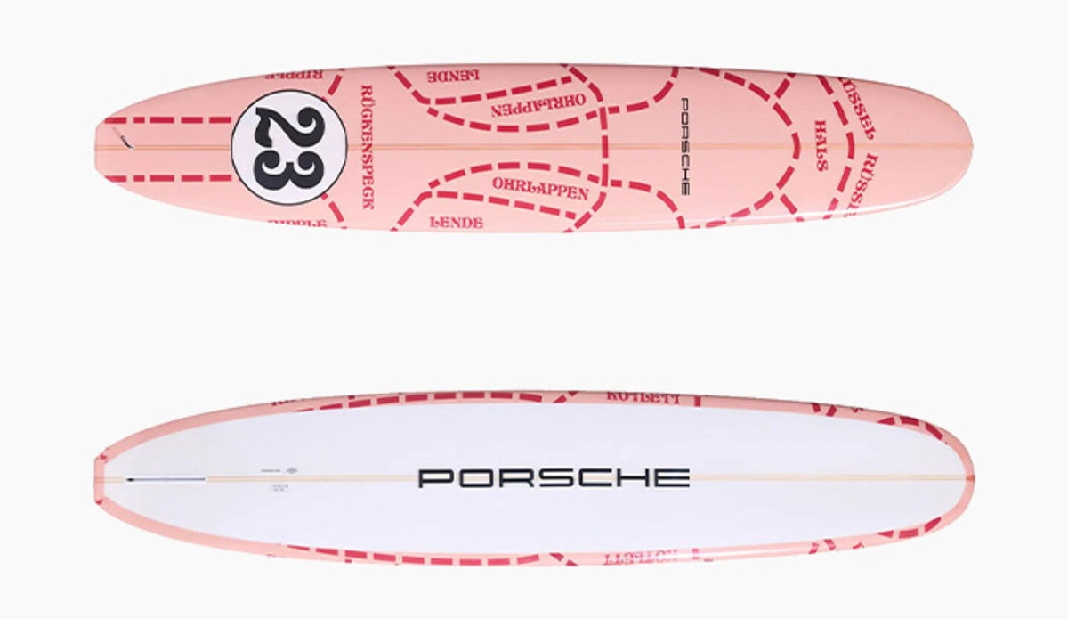 Porsche and Almond Surfboards Created a Vintage 911-Themed Surfboard ...