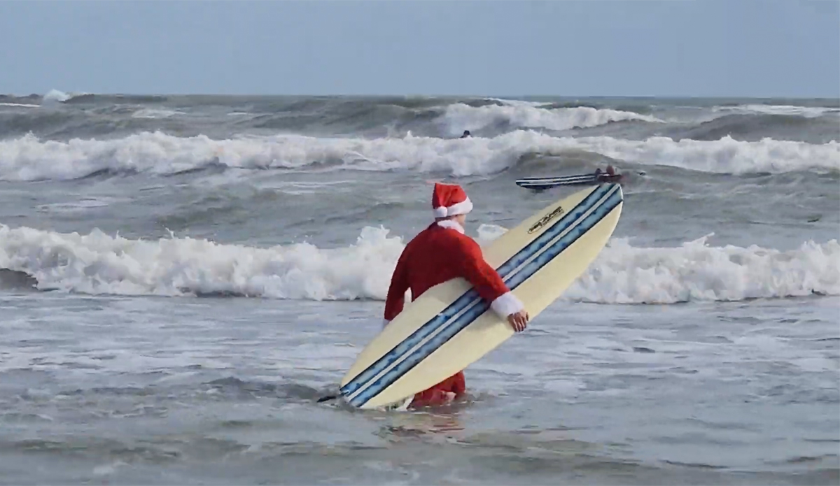 The Surfing Santas Are Back in a Cocoa Beach Holiday Tradition
