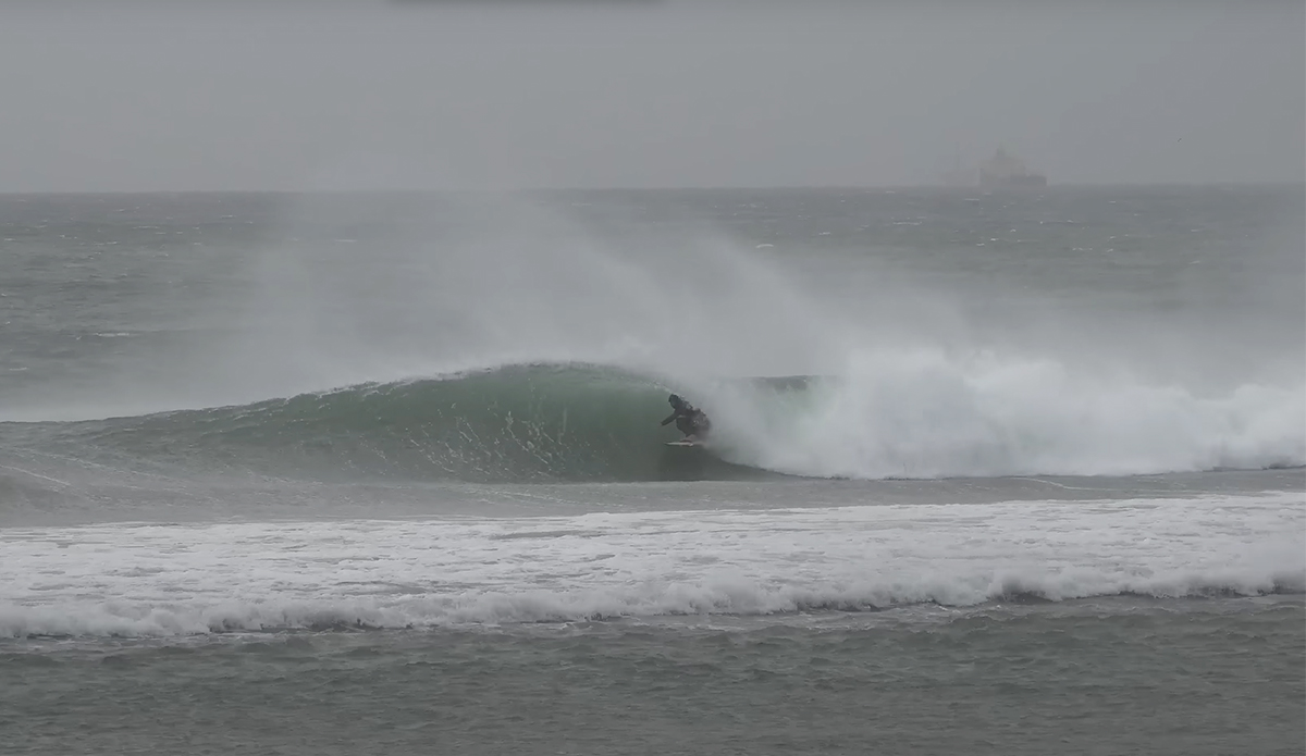 Watch Surfers Brave Gale Force Winds on Eve of Los Angeles Wildfires
