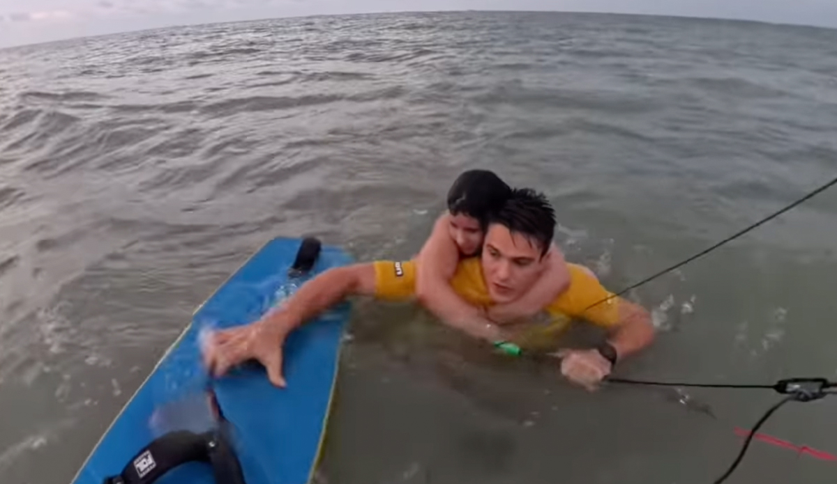 Olympic Kitesurfer Rescues Drowning Swimmer
