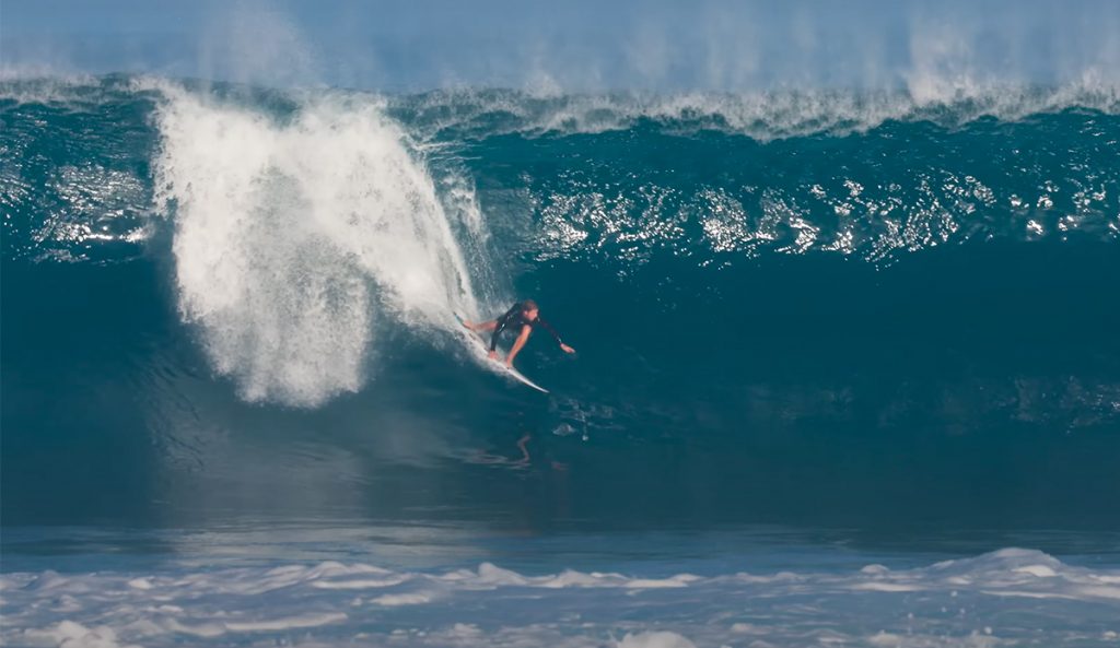 Nathan Florence Dodges 'Human Obstacle Course' at Pipeline