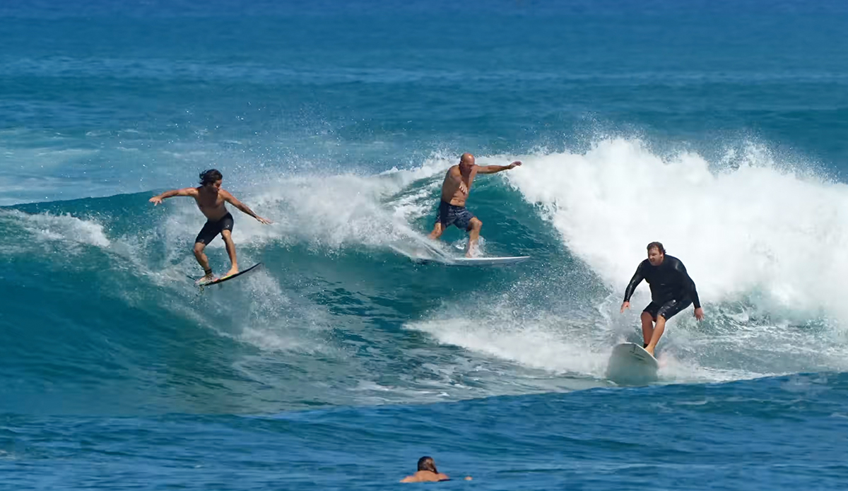 Kelly Slater and the Ho Family Share Waves at Velzyland
