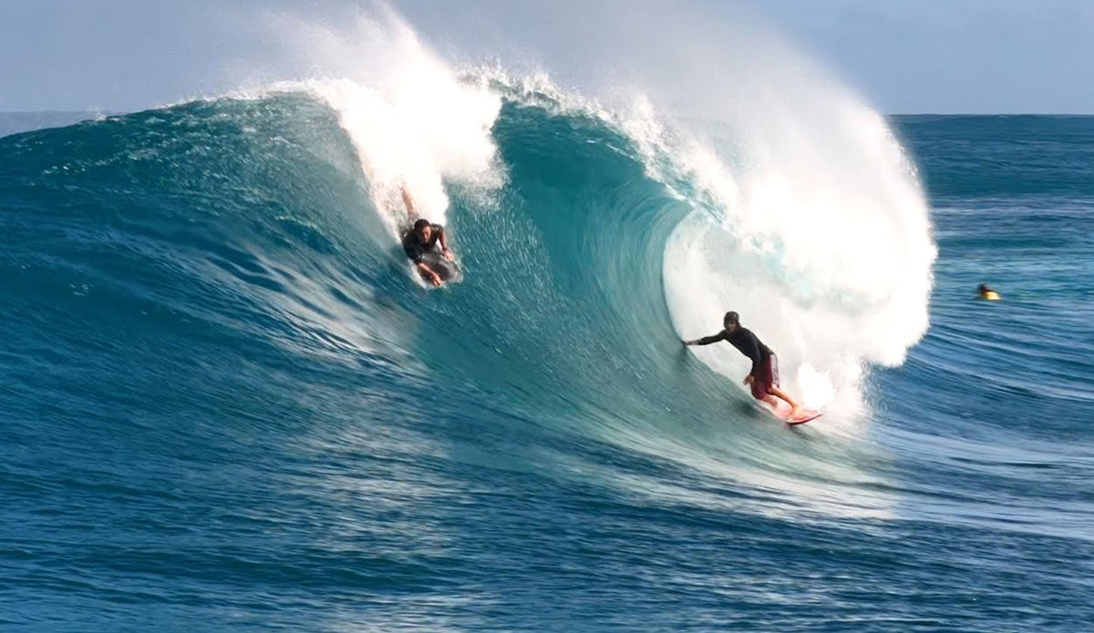 Backdoor Burn: Watch This Bodyboarder Drop In On a Surfer