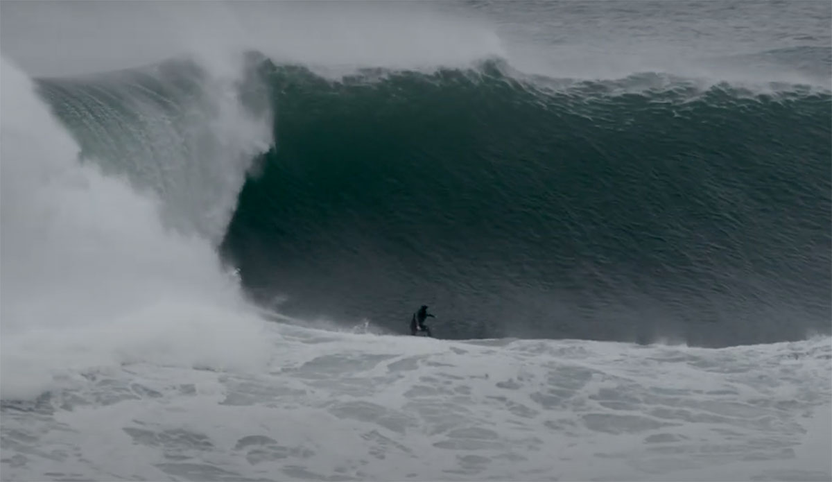 Matt Bromley Surfs One Freak Wave at Mullaghmore
