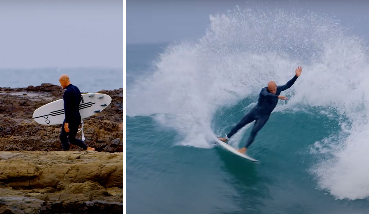 3 Minutes of Kelly Slater Dropping the Hammer at Snapper Rocks