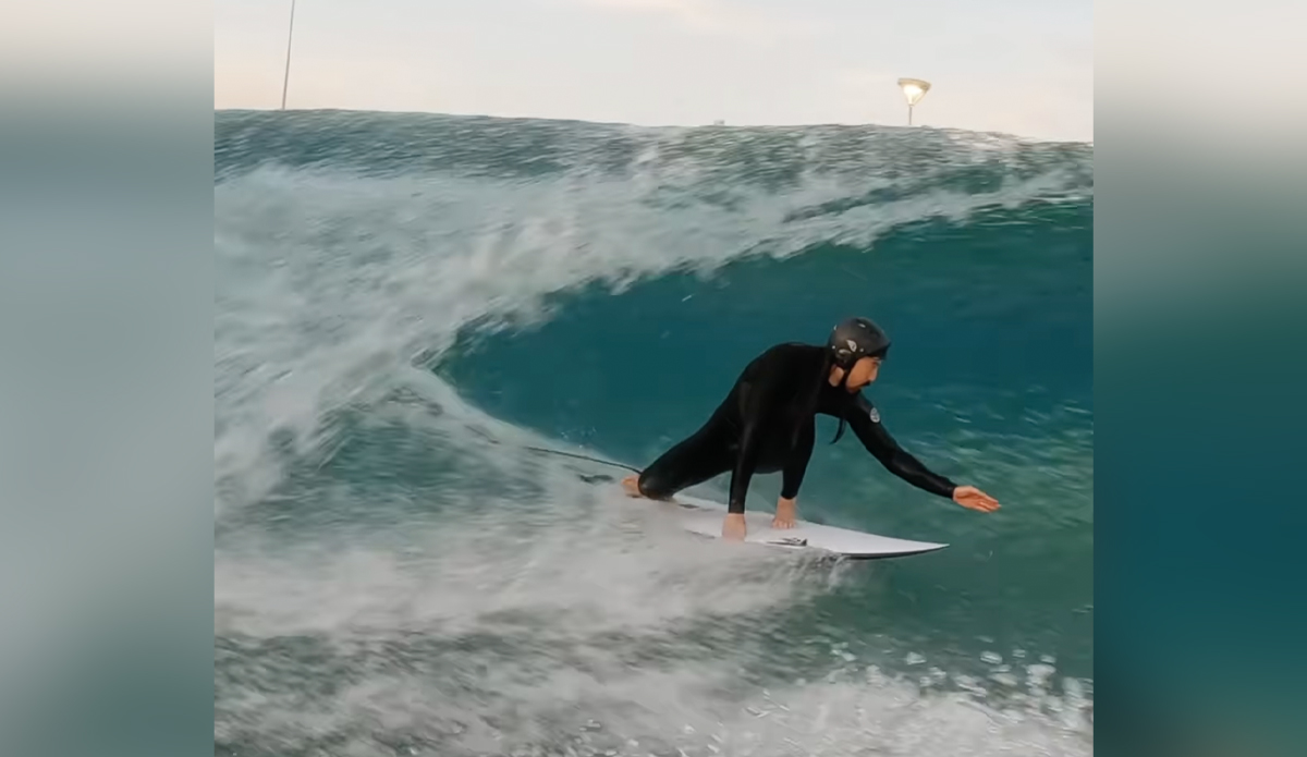 Megastar DJ Steve Aoki Logs Some Tube Time at the Surf Ranch