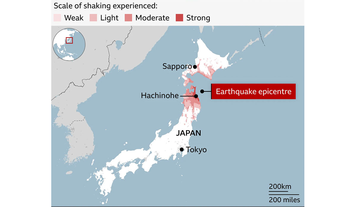 Earthquake Hits Japan; Evacuation Orders in Place as Tsunami Warnings ...