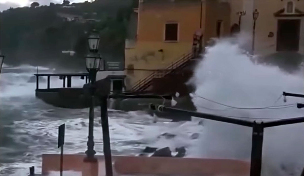 Footage Shows Cyclone Harry Wreaking Havoc on Mediterranean Coasts
