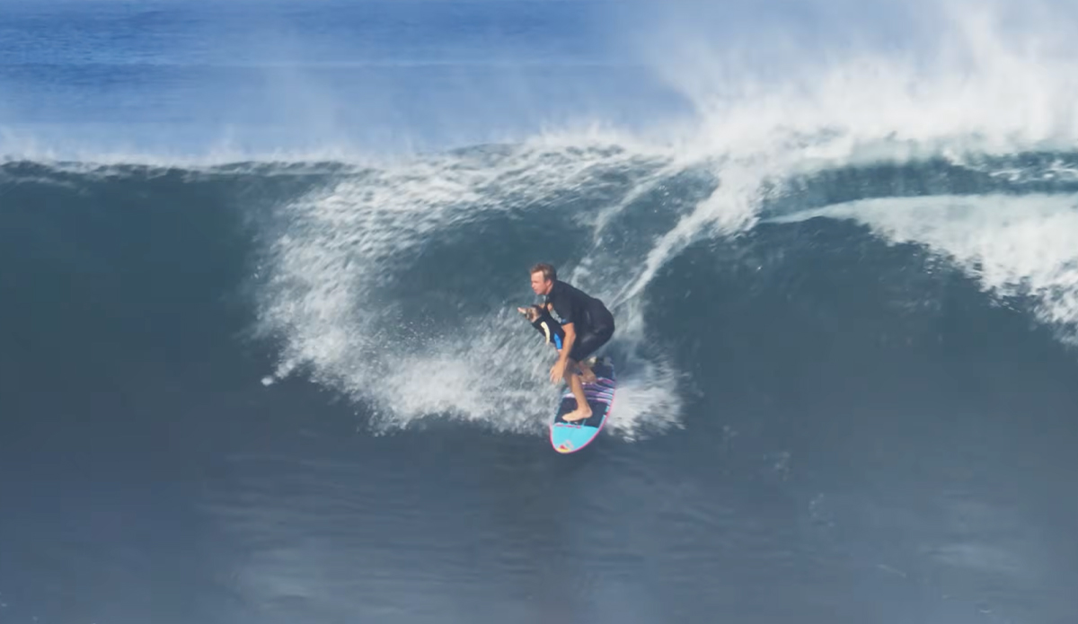 Did Jamie O'Brien Just Try to Get Barreled With His Six-Month-Old Baby?